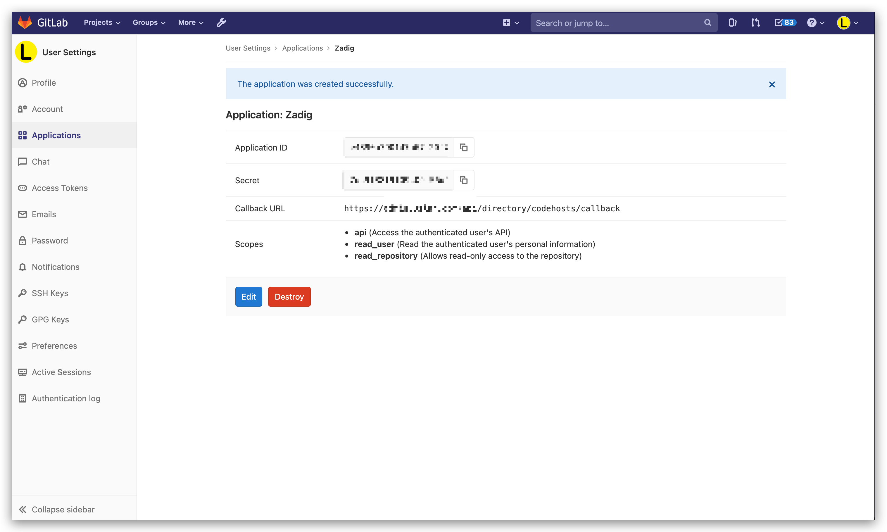 GitLab 集成 | Zadig 文档